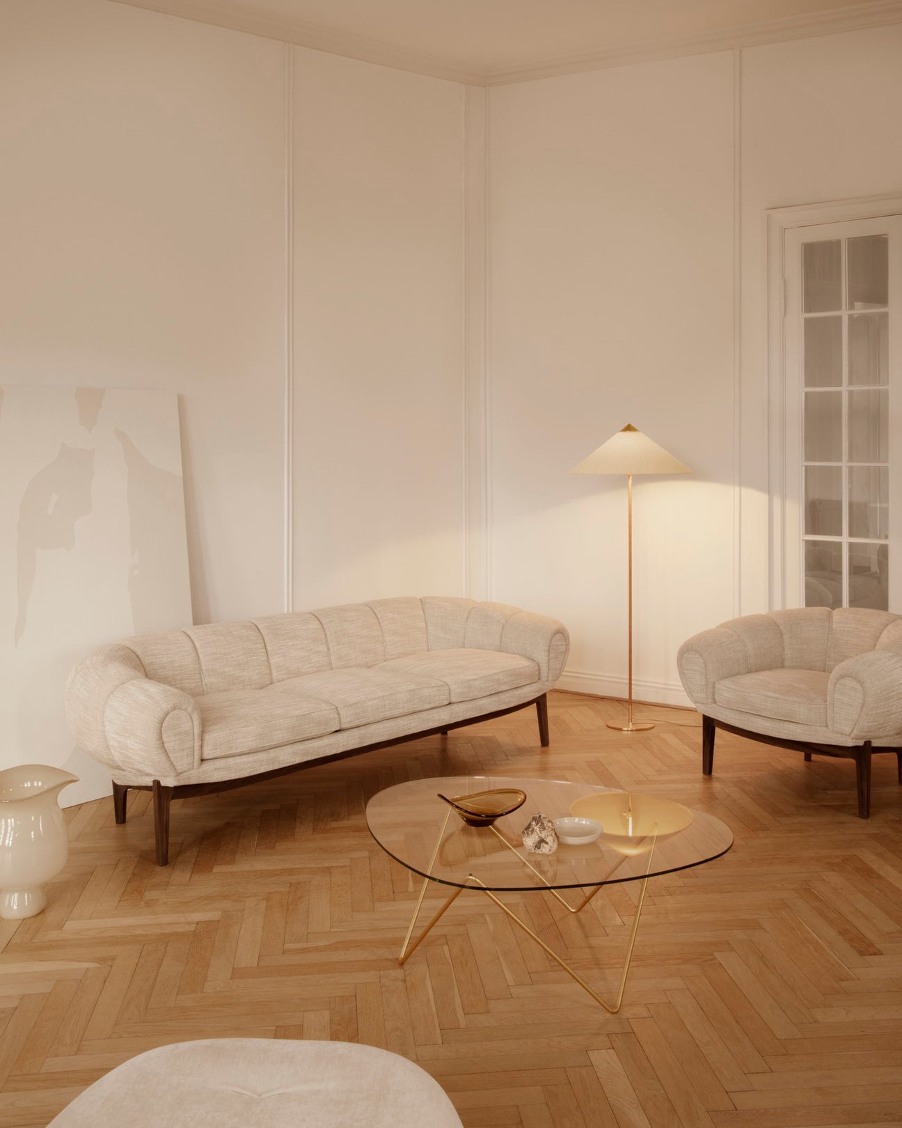 Croissant Loungestol Tekstil – Milla LAB